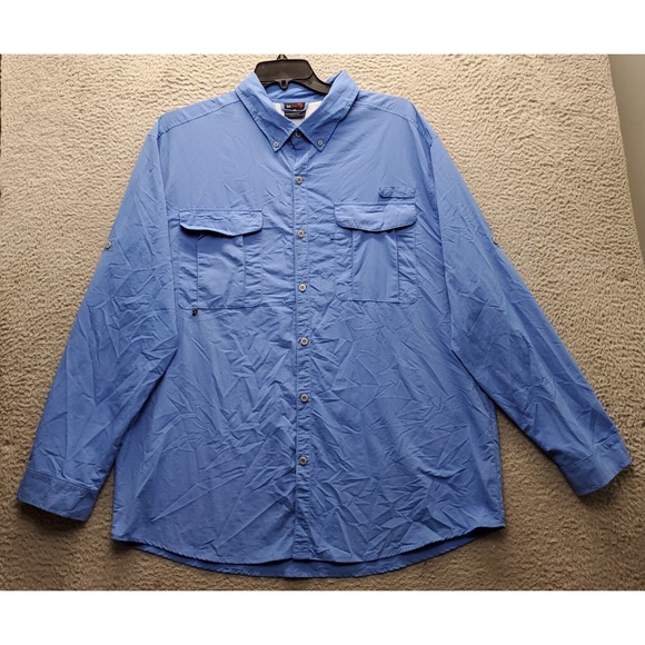 Baleaf | Shirts | Baleaf Fishing Shirt Mens Xl Blue Nylon Mesh Lined ...